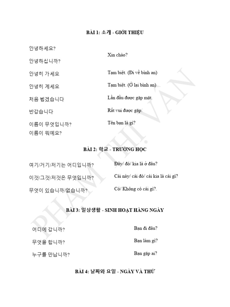 Cau Giao Tiep THTH 1 | PDF