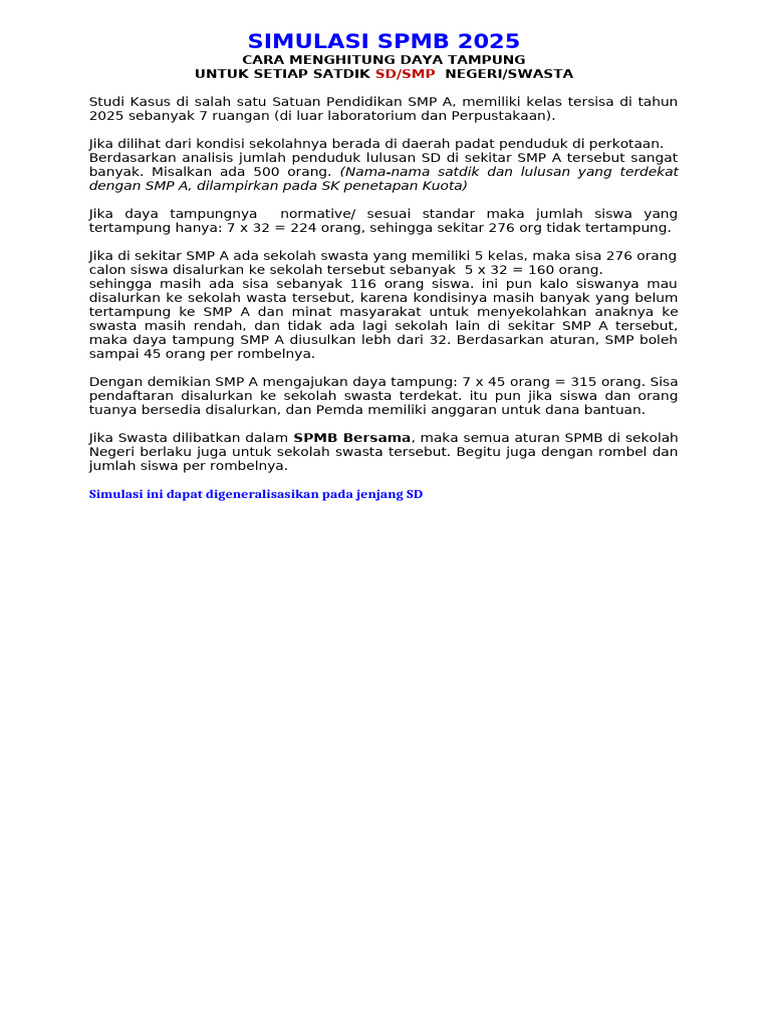 Template SK Kepsek SD SMP Hasil SPMB 2025 ..... | PDF