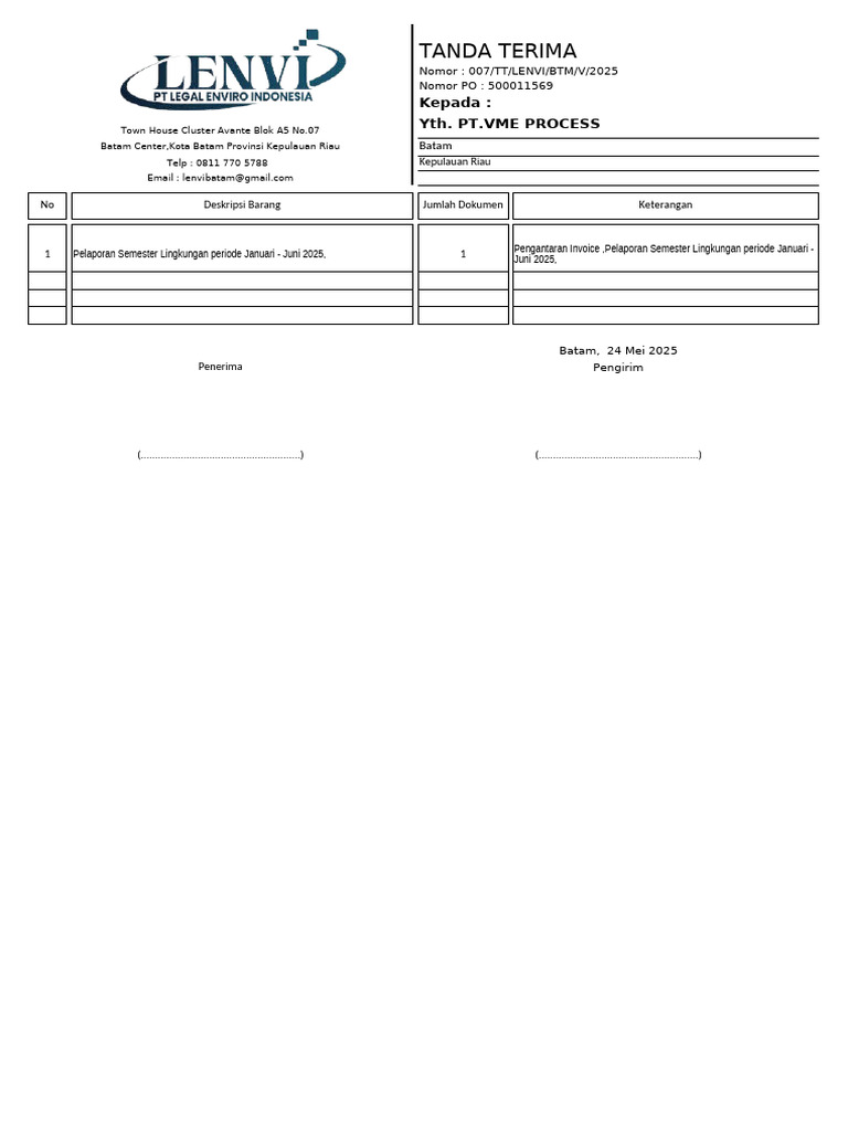Copy of Tanda Terima(1) | PDF