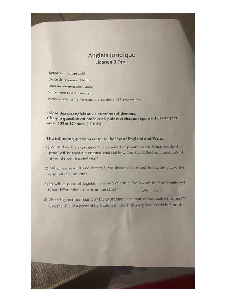 Annales L3 - 2025 | PDF