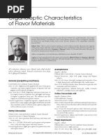 FEMA GRAS Flavor Properties Overview | PDF | Taste | Flavor