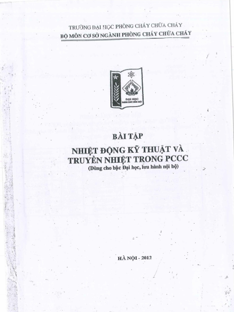 Bài Tập Truyền Nhiệt Pccc | PDF