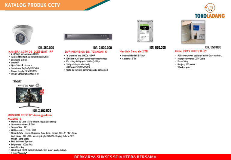 Katalog Produk CCTV Berkarya | PDF