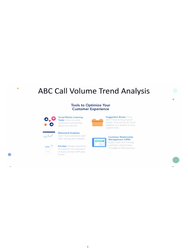 Call Volume trend analysis (2) | PDF
