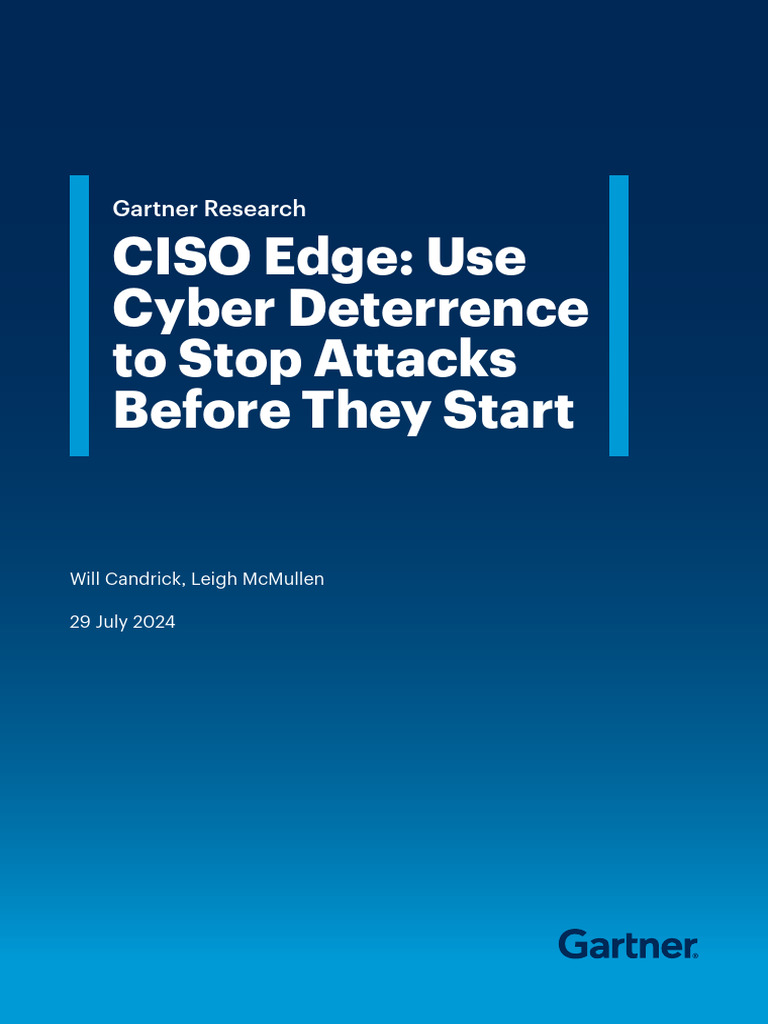 Cyber Deterrence Strategies for CISOs | PDF | Computer Security | Security