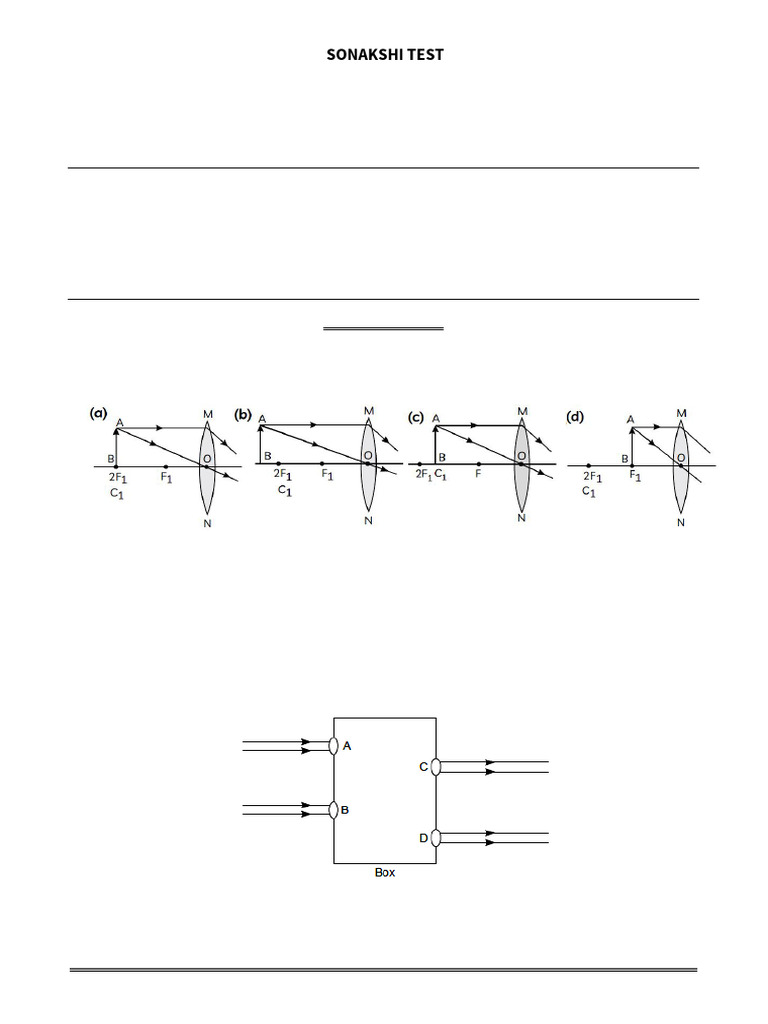 Light Reflection and Refraction Practice Paper 2025 | PDF | Electrodynamics | Optics