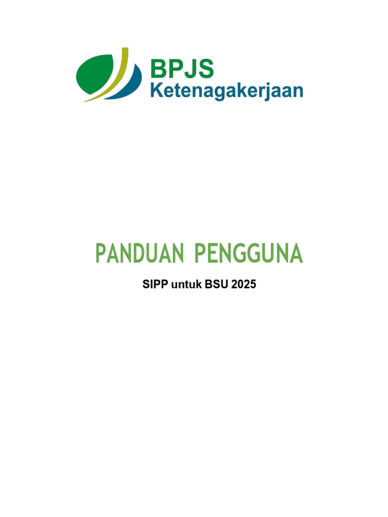 Panduan Pengguna Sipp Untuk Bsu 2025 - External | PDF