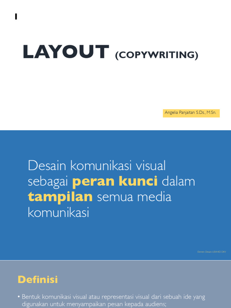 Pertemuan 1 Elemen Desain | PDF