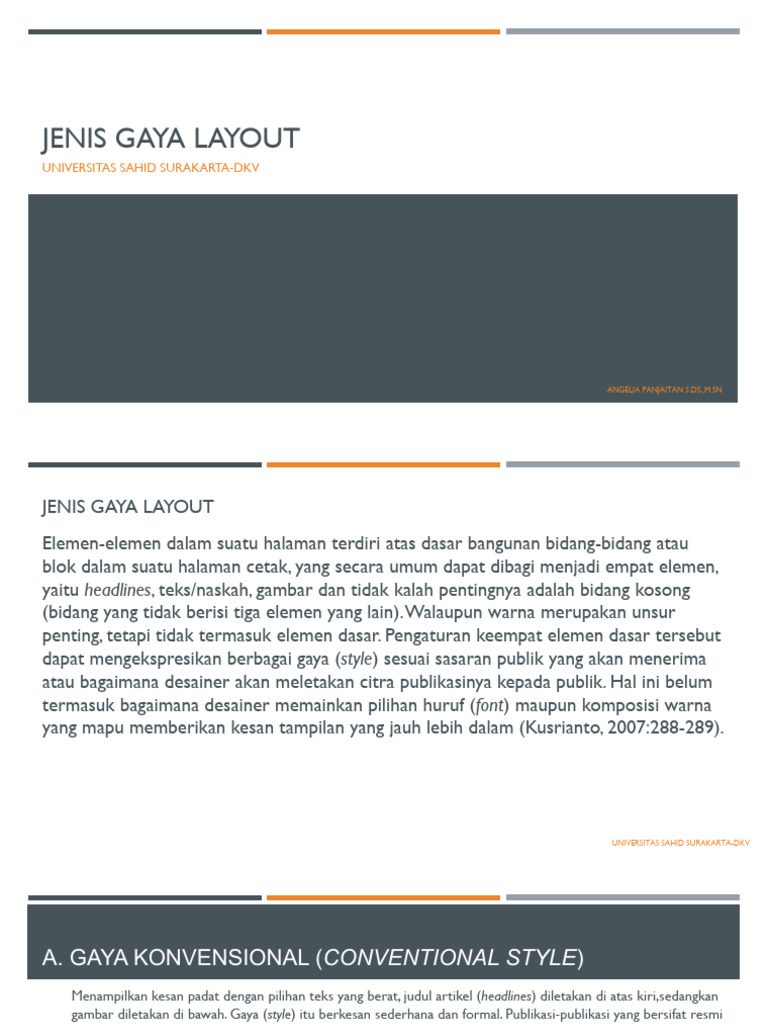 Jenis Gaya Layout dalam Desain Grafis | PDF