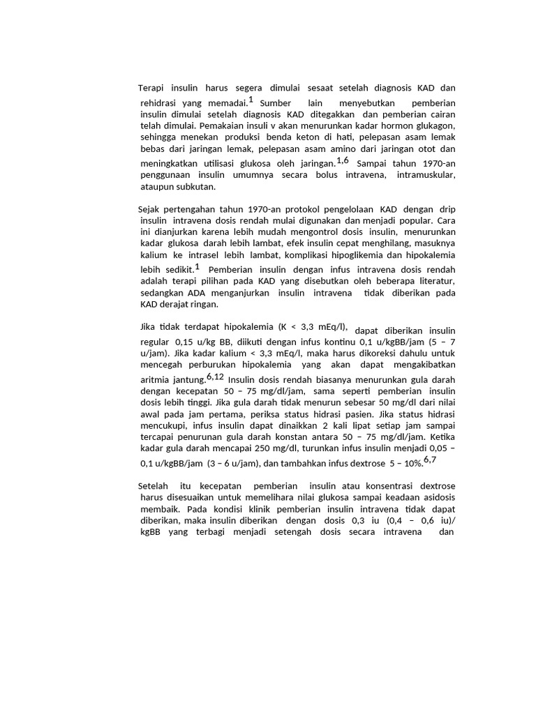 Protokol Terapi Insulin untuk KAD | PDF