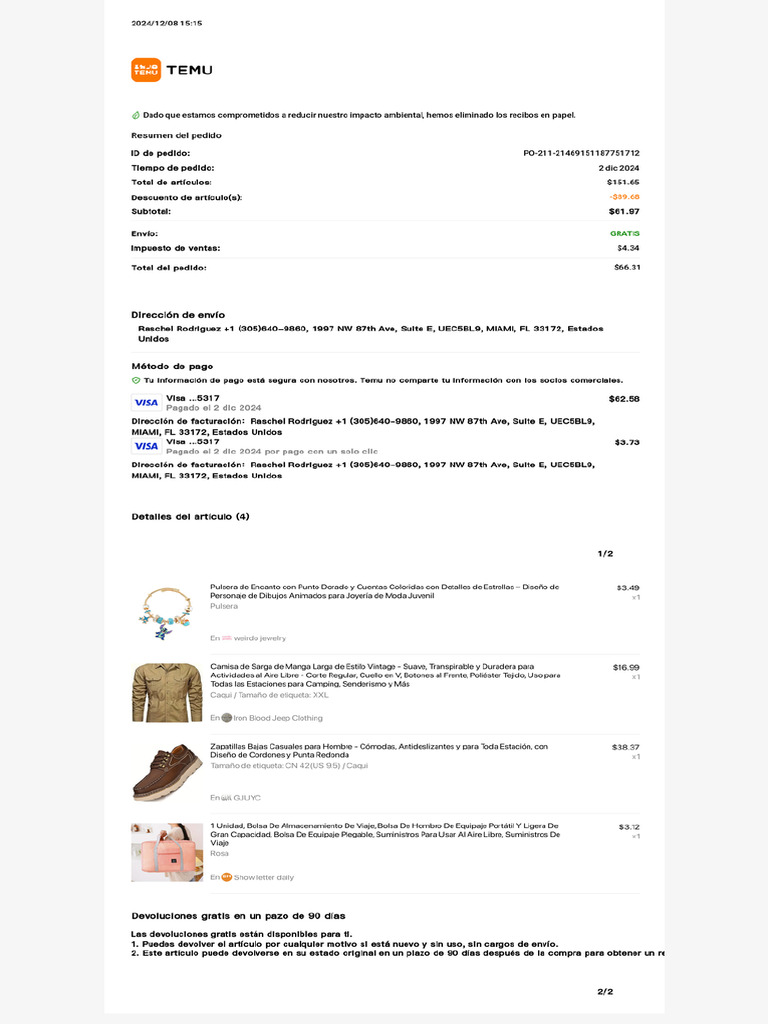 Temu Web Document | PDF