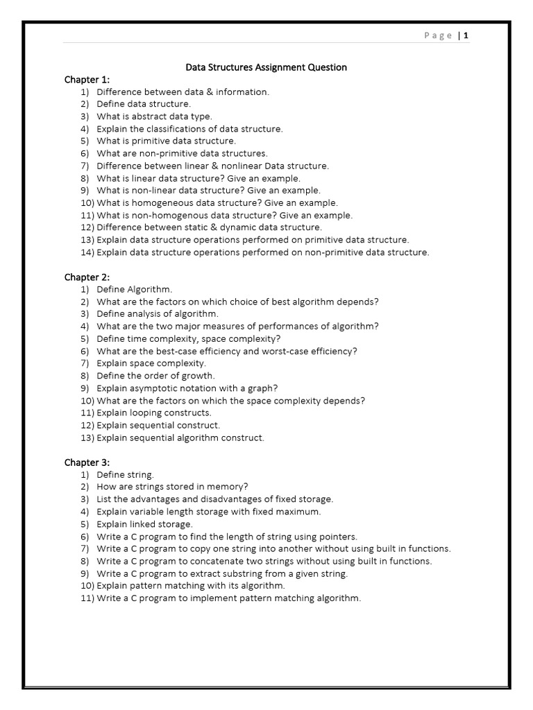 Important Questions of Each Unit | PDF | Queue (Abstract Data Type) | Data Structure
