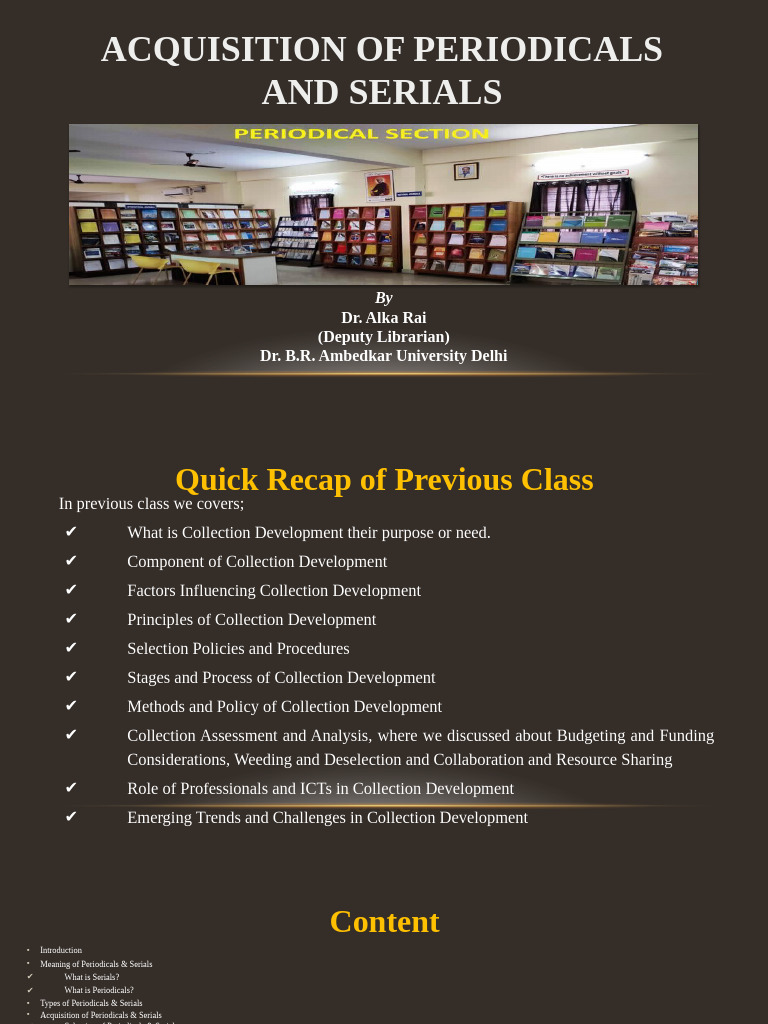 Understanding Periodicals and Serials | PDF | Libraries | Subscription ...