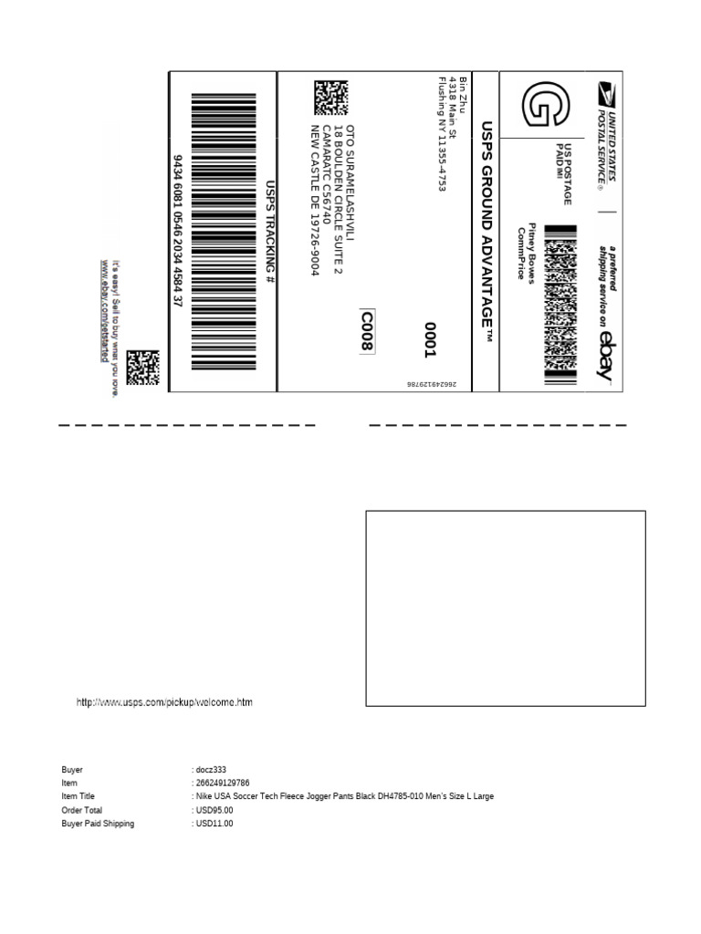 Ebay Label B2e1f3ac Ca5e 4a4f 8e67 F0991a0bf47f | PDF | United States ...