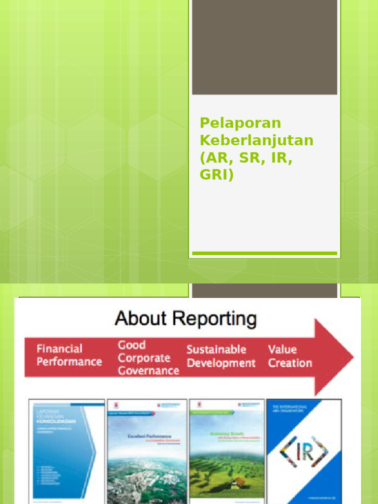 5 Laporan Keberlanjutan AR SR IR GRI | PDF