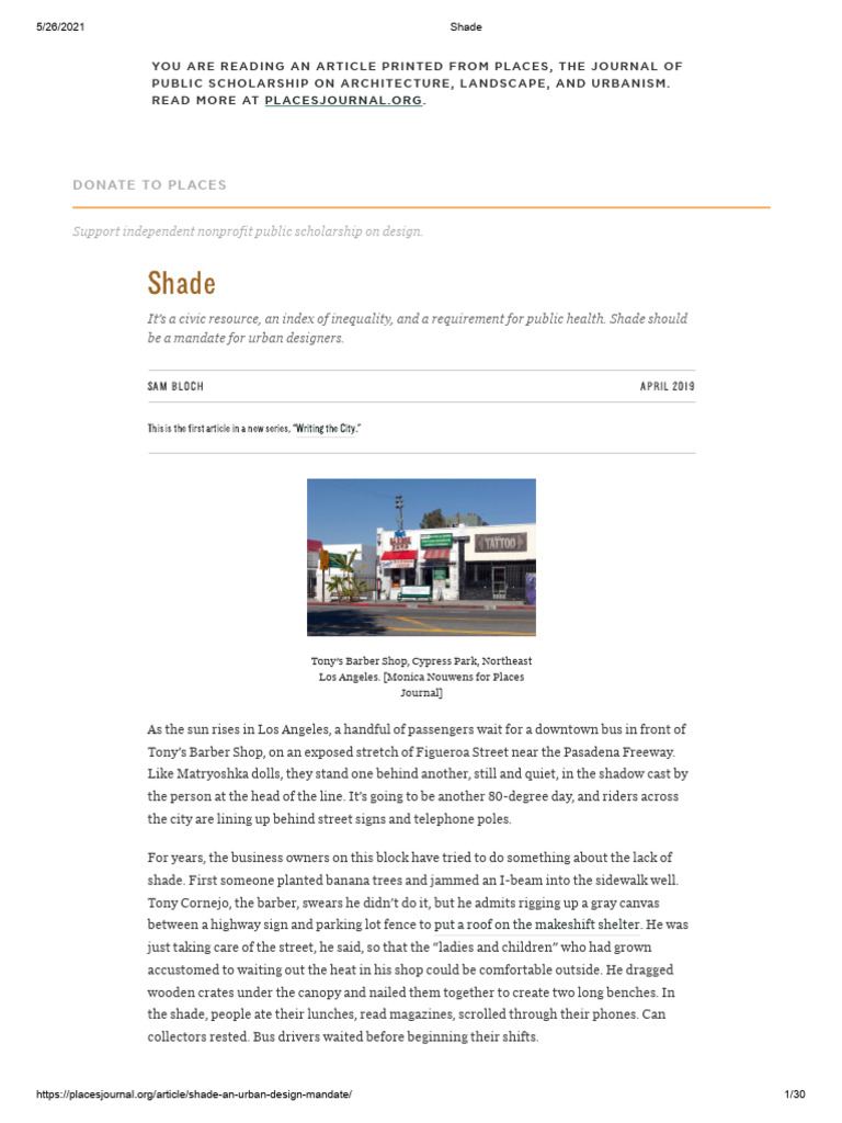 Bloch Shade | PDF | Los Angeles | Trees