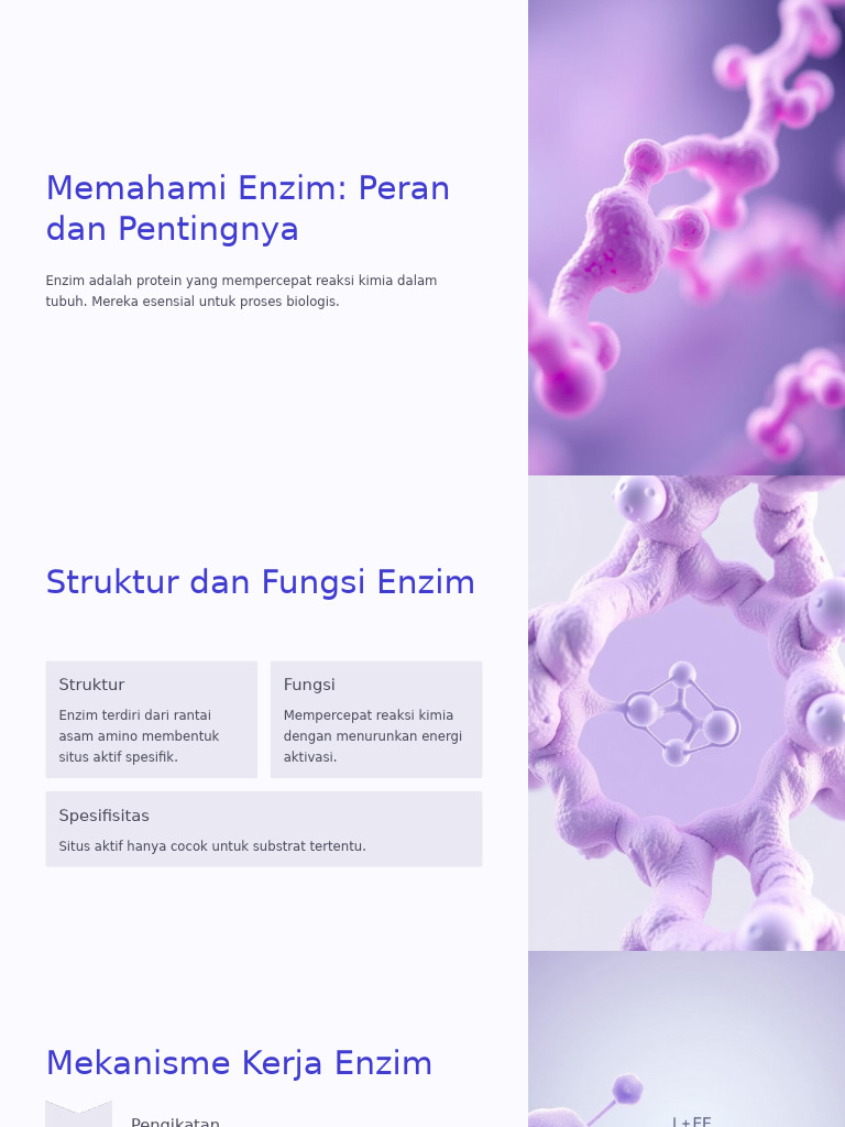 Memahami Enzim Peran Dan Pentingnya | PDF
