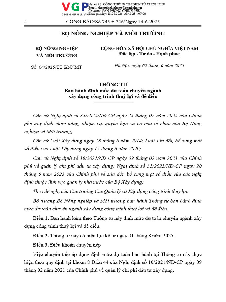 2025_745 + 746_04-2025-TT-BNNMT. | PDF