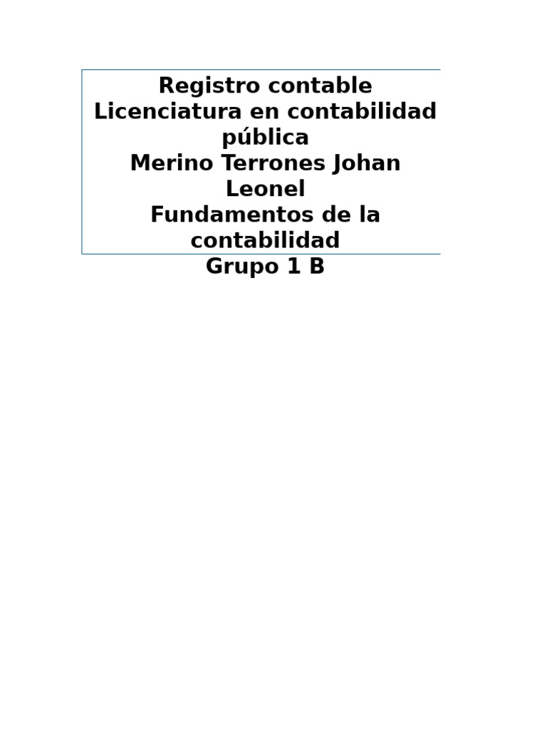 Registro de Operaciones Leonel Merino Te | PDF | Contabilidad ...