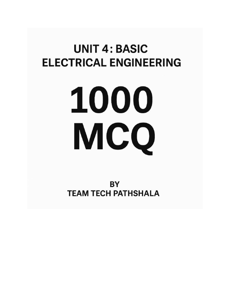 4 Basic Electrical Engineering | PDF | Electrical Network | Network Analysis (Electrical Circuits)