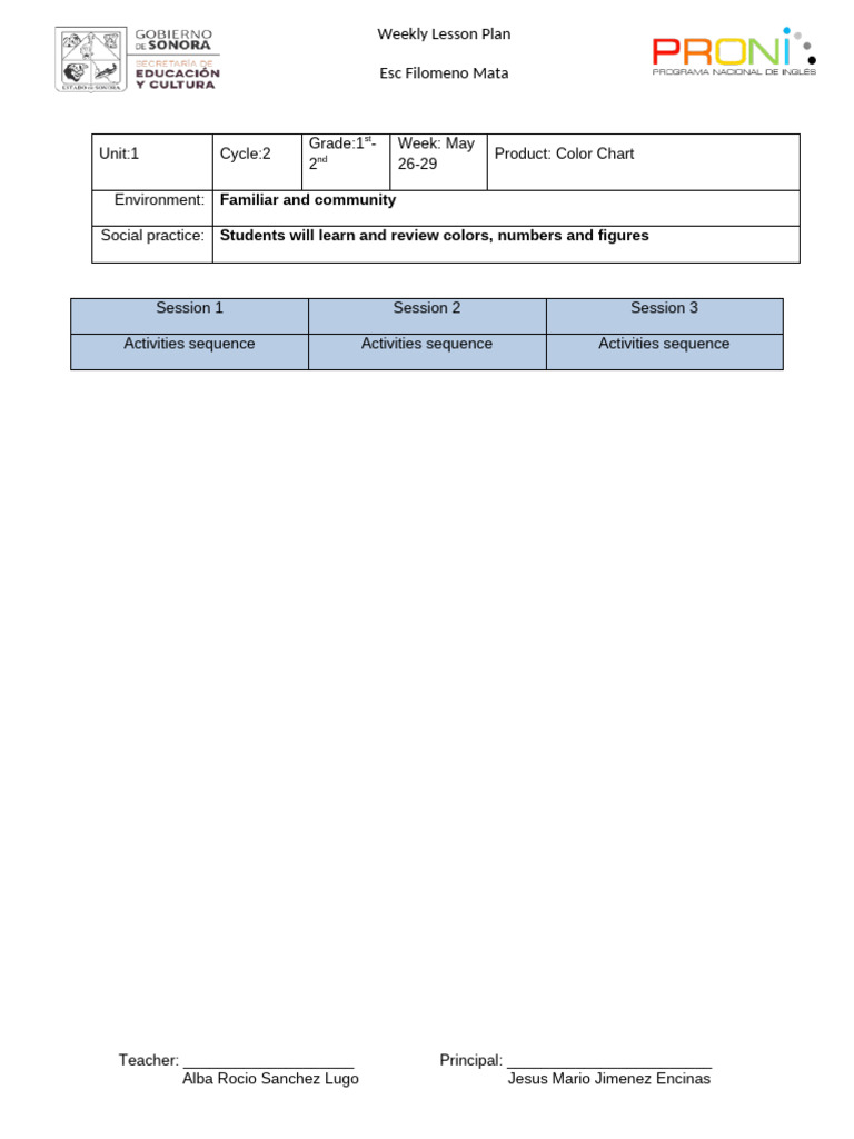 First and Second Grade Planner, May-June | PDF | Procedural Knowledge ...