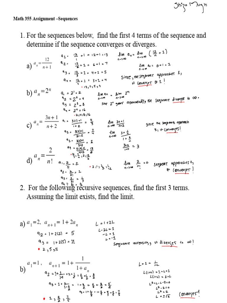 Math 355 Week 3 Assignment | PDF