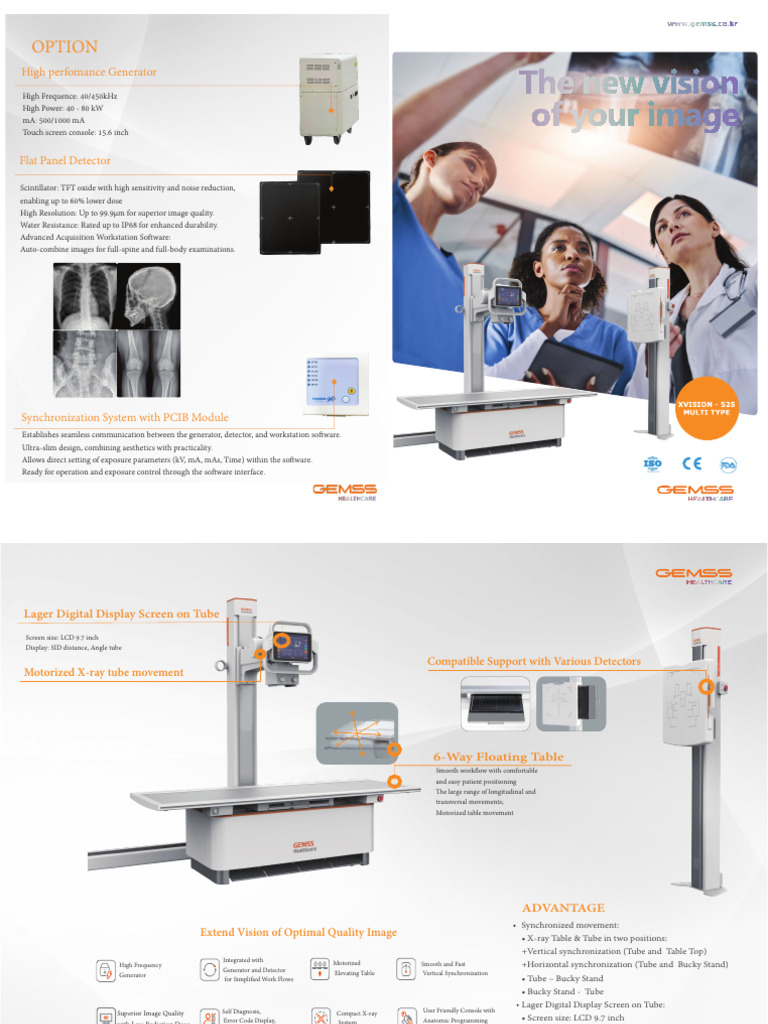 XVision 525: High-Performance X-Ray System | PDF | X Ray | Radiography