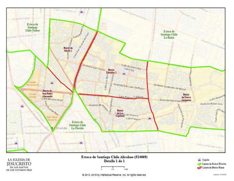 Estaca de Santiago Chile Alicahue - (524069) - Tamanho - Papel Carta | PDF