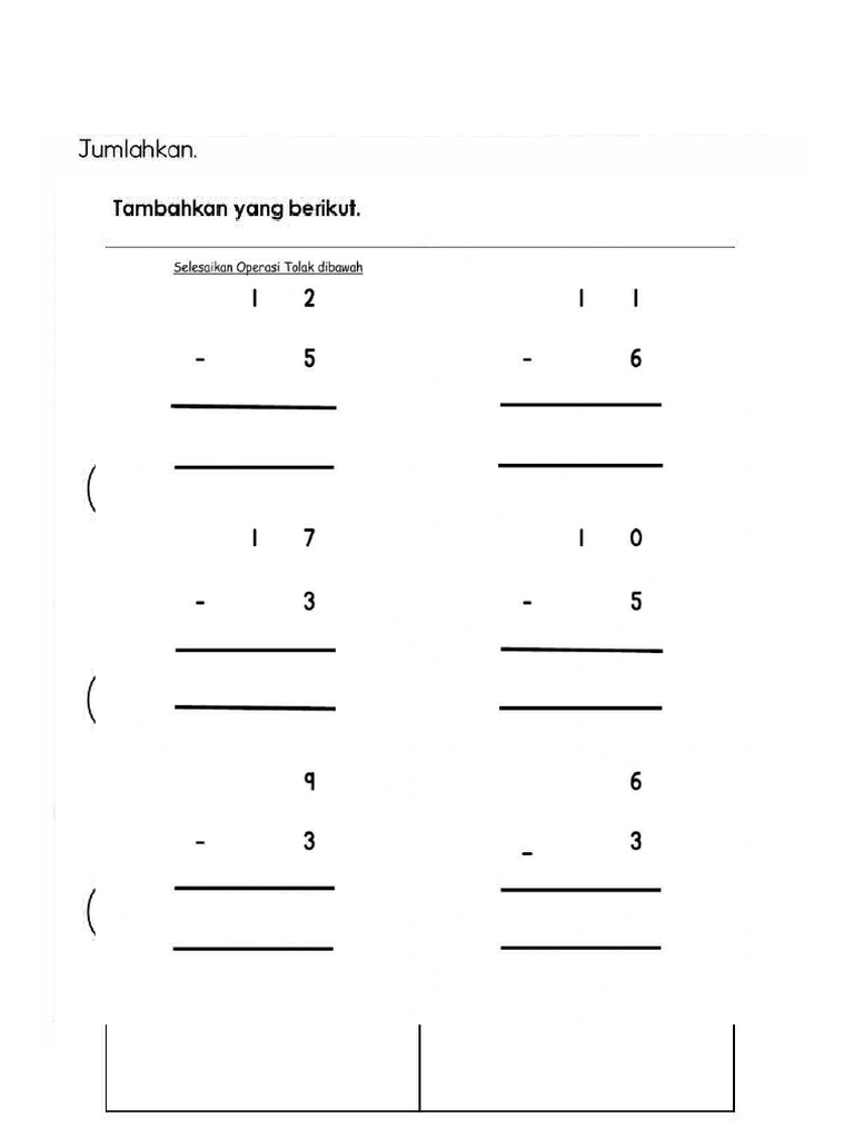 Matematik Tahun 3 | PDF