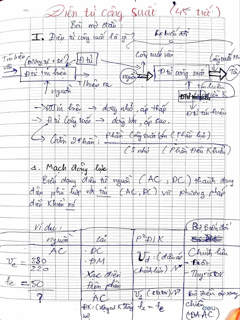 Dien Tu Cong Suat 1 | PDF