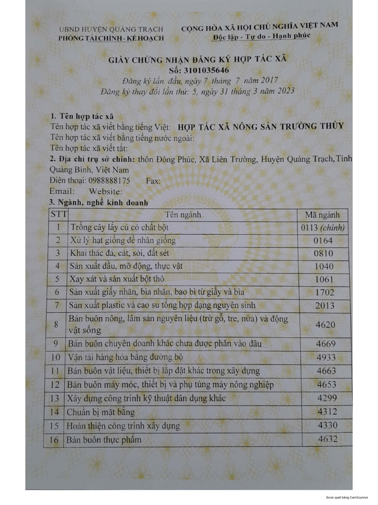 DKKD MỚI NHẤT | PDF