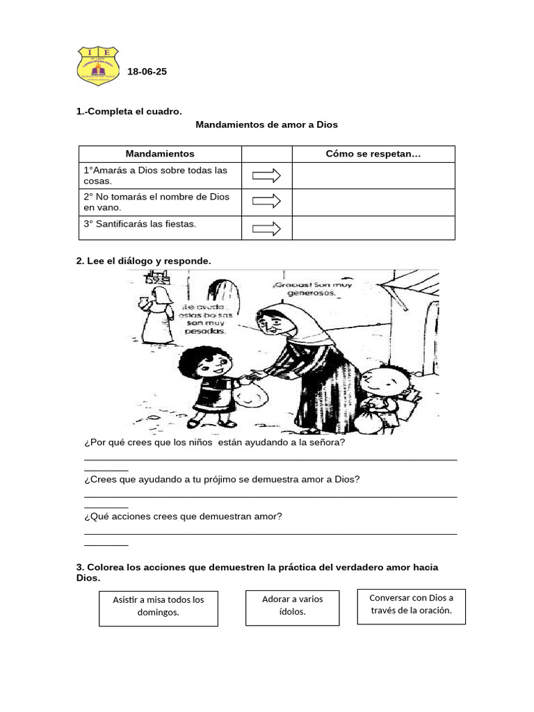 Ficha Religion | PDF