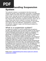 Types of Dependent and Independent Suspension System | PDF | Motor ...
