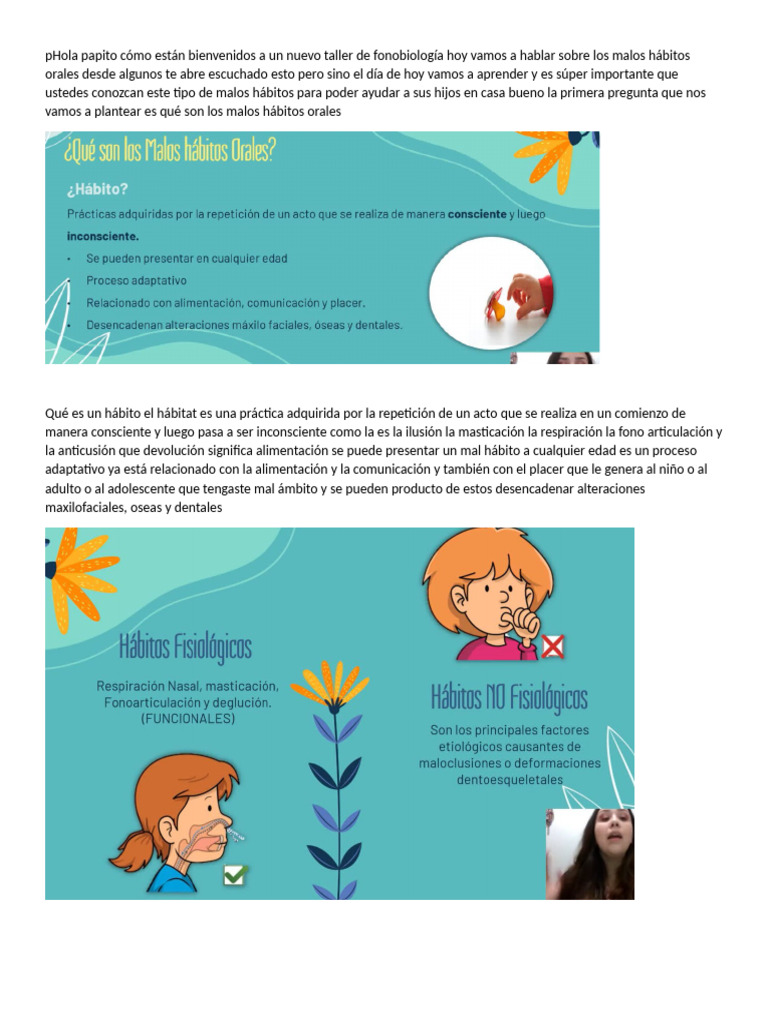 Taller Fono Escuela Mho | PDF