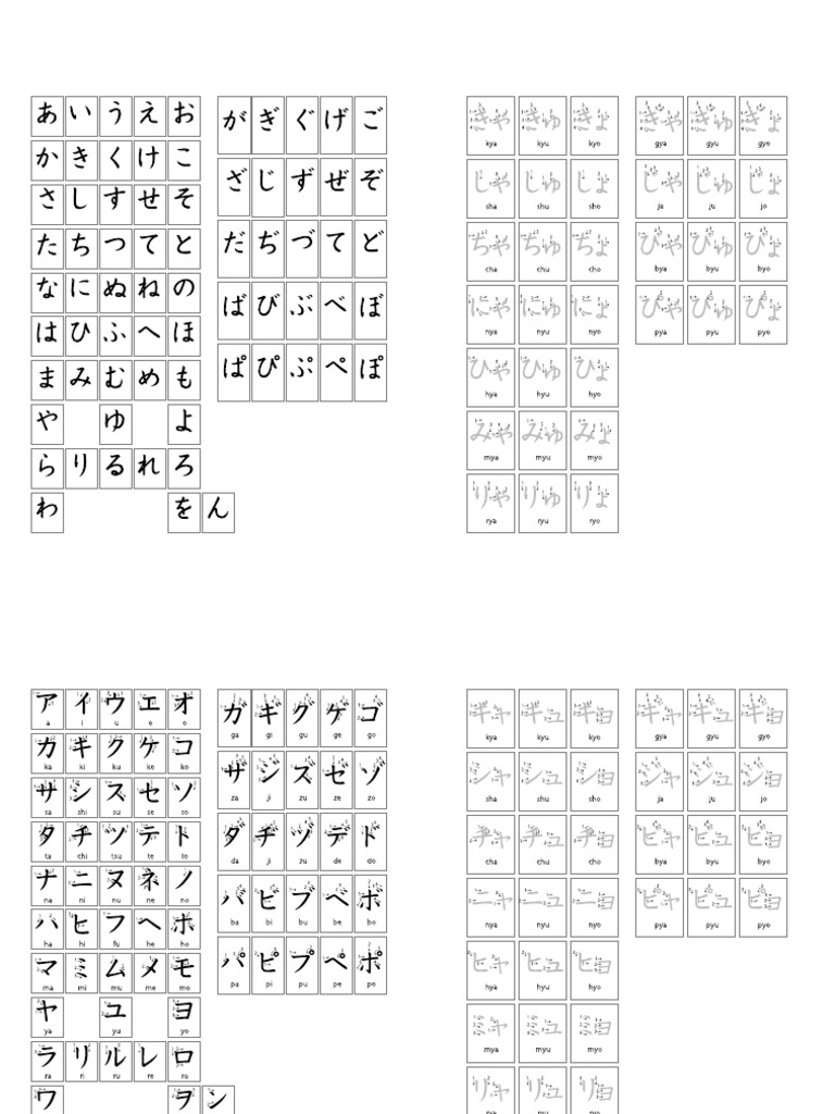 Hira Kana All | PDF
