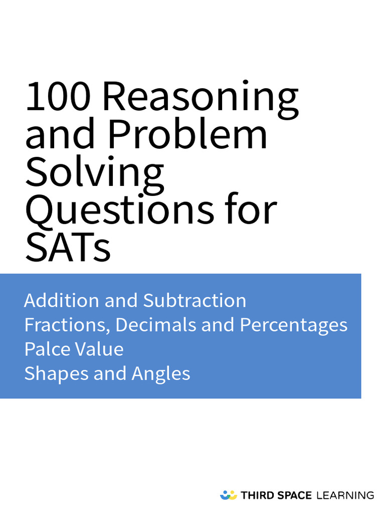 100 Reasoning and Problem Solving Questions | PDF | Area | Rectangle