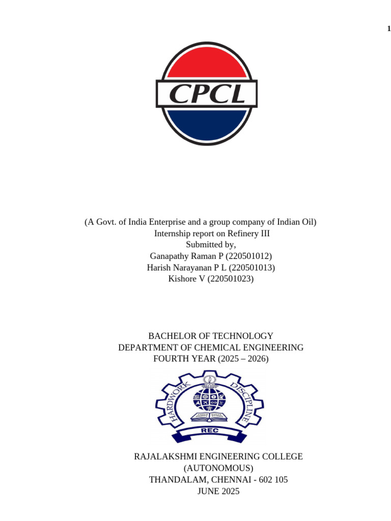 CPCL Report 12 | PDF | Cracking (Chemistry) | Boiler