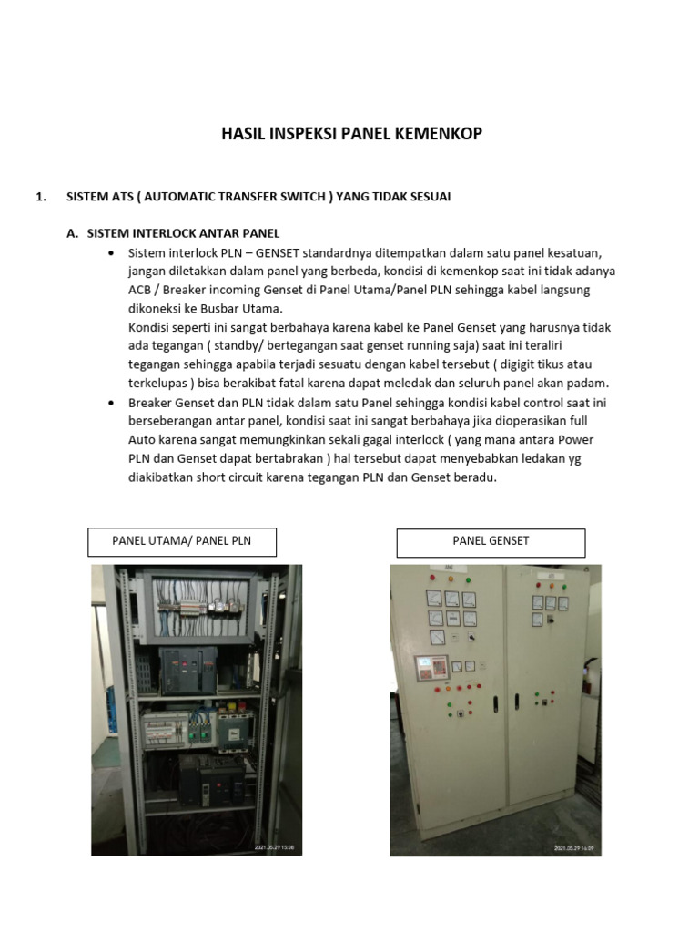 Hasil Inspeksi Panel Kemenkop | PDF