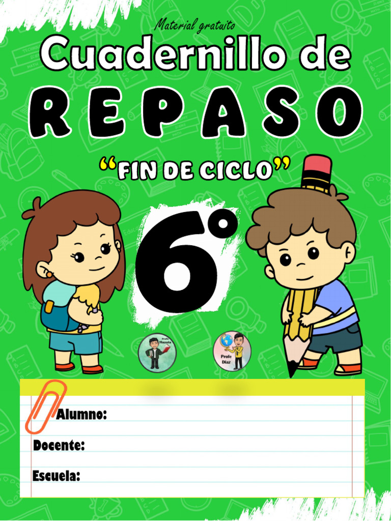 6° Cuadernillo de REPASO de VERANO - Profe Diaz | PDF | Adverbio ...