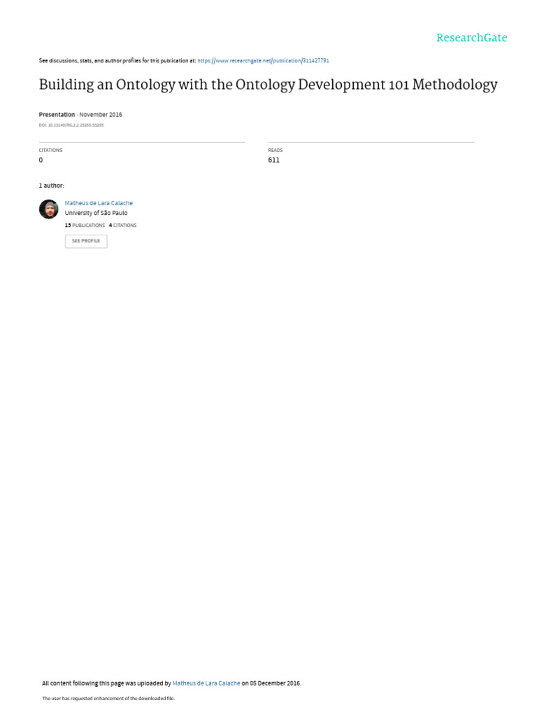 Building An Ontology With The Ontology Development 101 Methodology ...