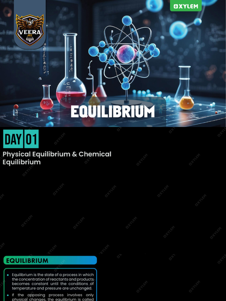 Equilibrium Day 1 Jee Class Black | PDF