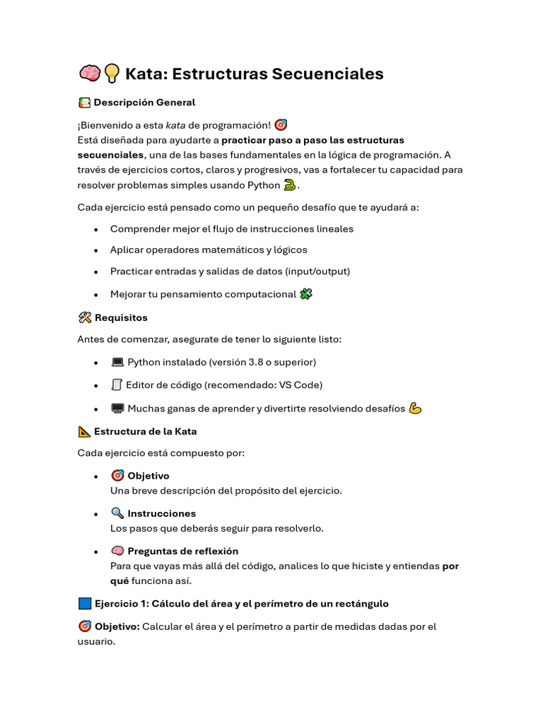 Ejercicios Adicionales Estructuras Secuenciales | PDF | Índice de masa ...