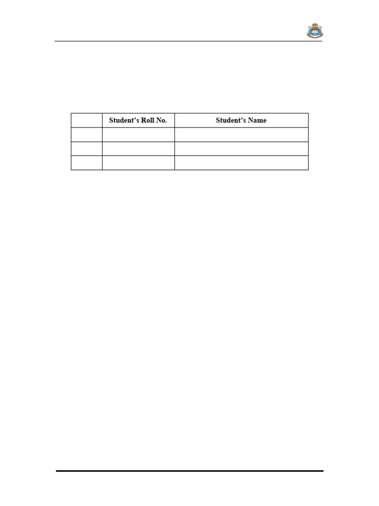 Initial Pages For Final Documentation | PDF