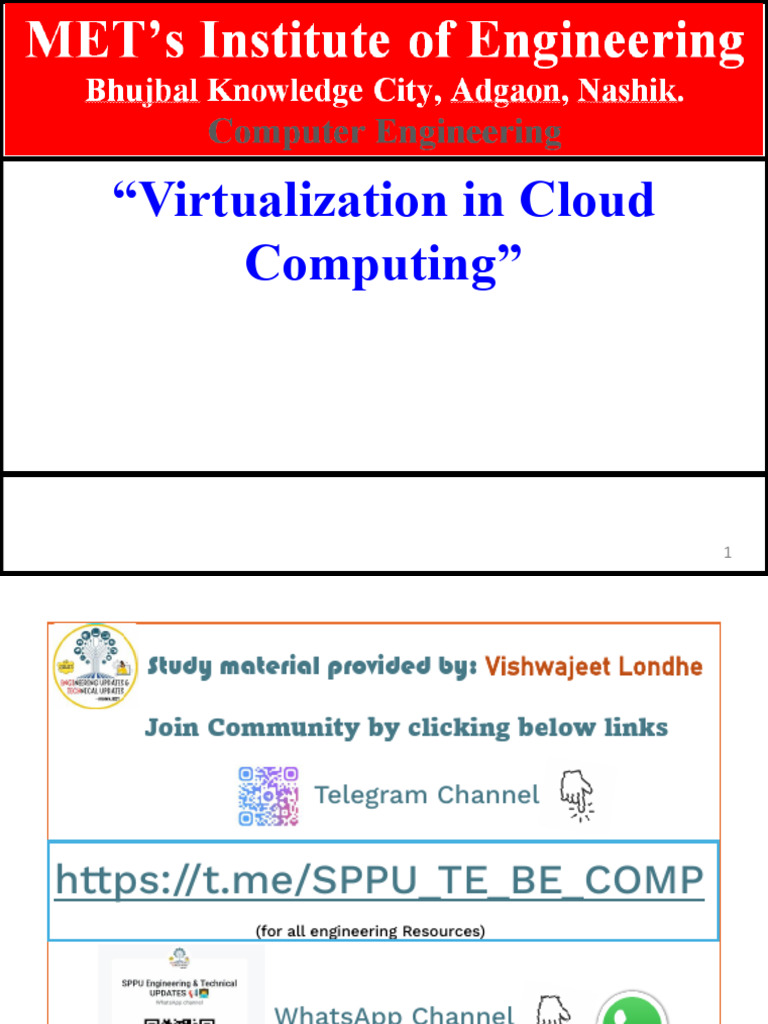 CC - Unit 3 (Virtualization in Cloud Computing) | PDF | Virtualization | Cloud Computing