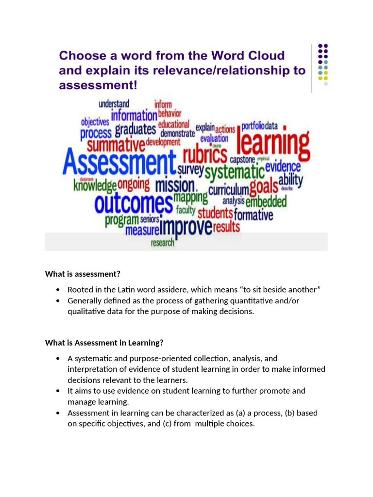 Understanding Assessment in Education | PDF | Educational Assessment ...