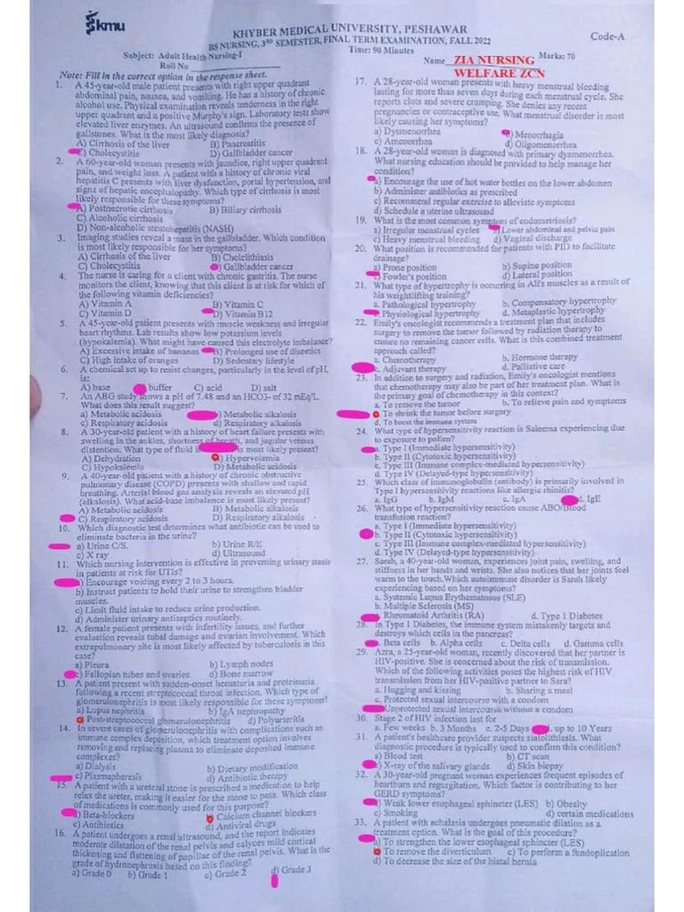 Ahn I 2023 Past Paper | PDF