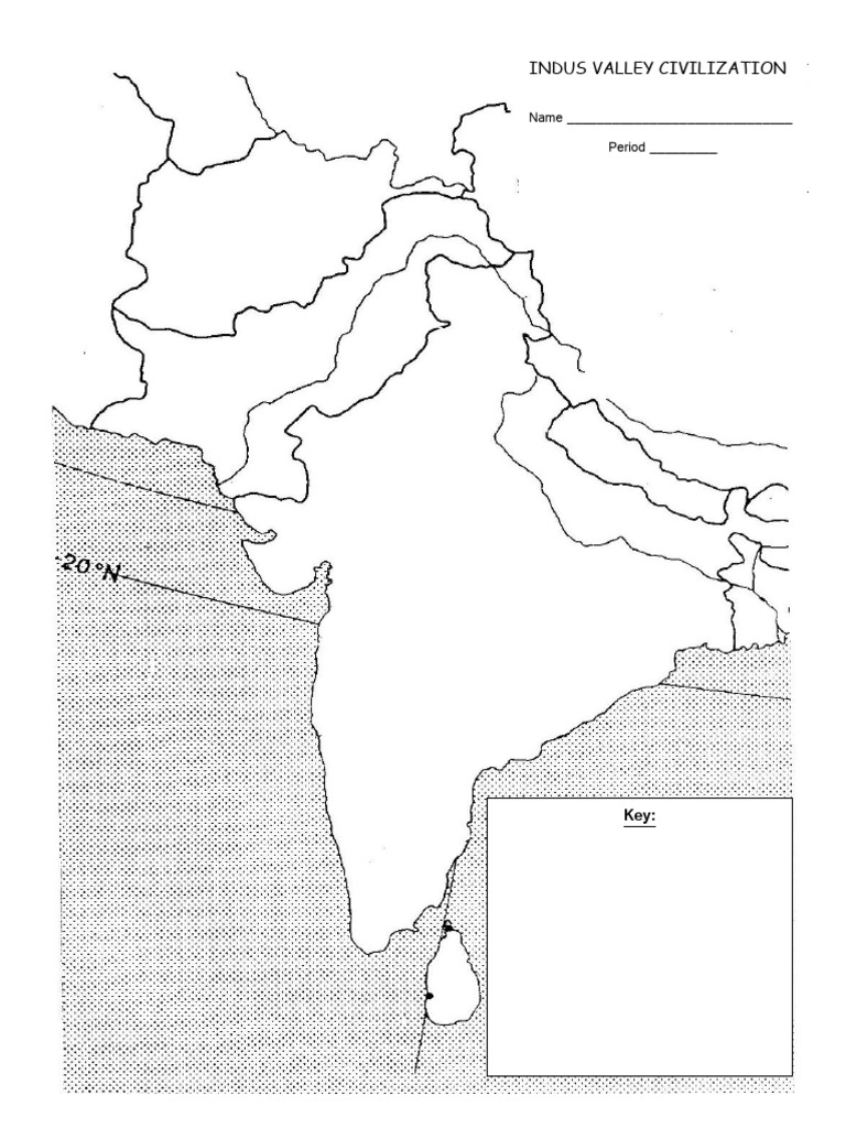 Indus Valley Civilization Map Activity | PDF