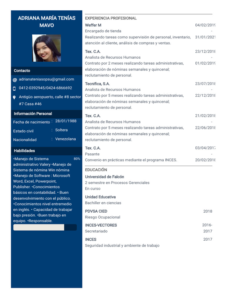 Currículum Adri | PDF | Informática