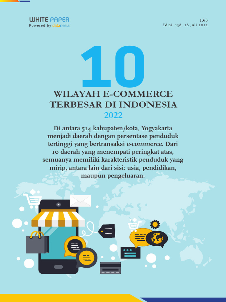 Datanesia White Paper - 28 Juli 2022 - 10 Wilayah E-Commerce Terbesar ...