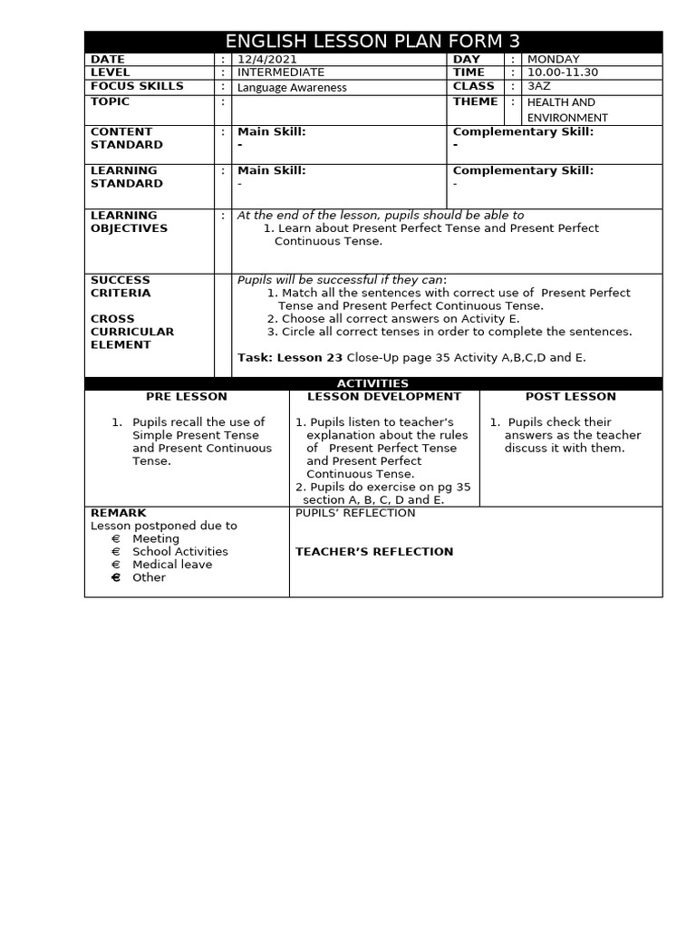 Lesson 23 Grammar | PDF